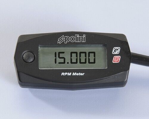 CONTAGIRI DIGITALE POLINI (2-tempi/4-Clock) Universal RPM-Counter digi ...